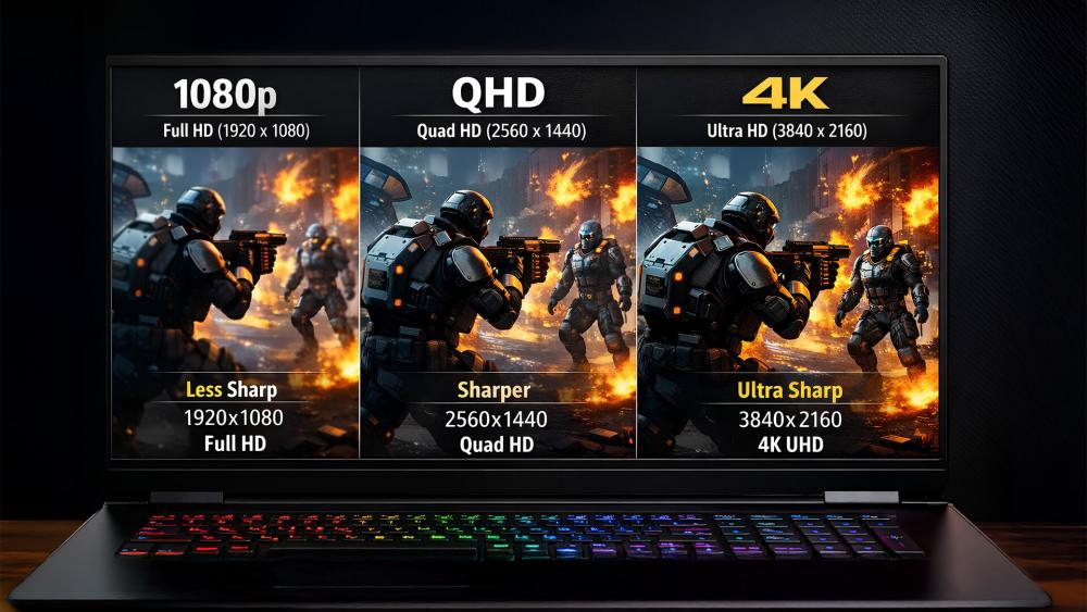 QHD vs 4K vs 1080p at 360Hz: Best Gaming Laptop Display 2026